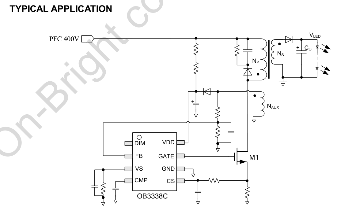【应征入伍】(首发)OB3338CCPA昂宝隔离高PFC驱动100W智能调光无频闪芯片-电源网