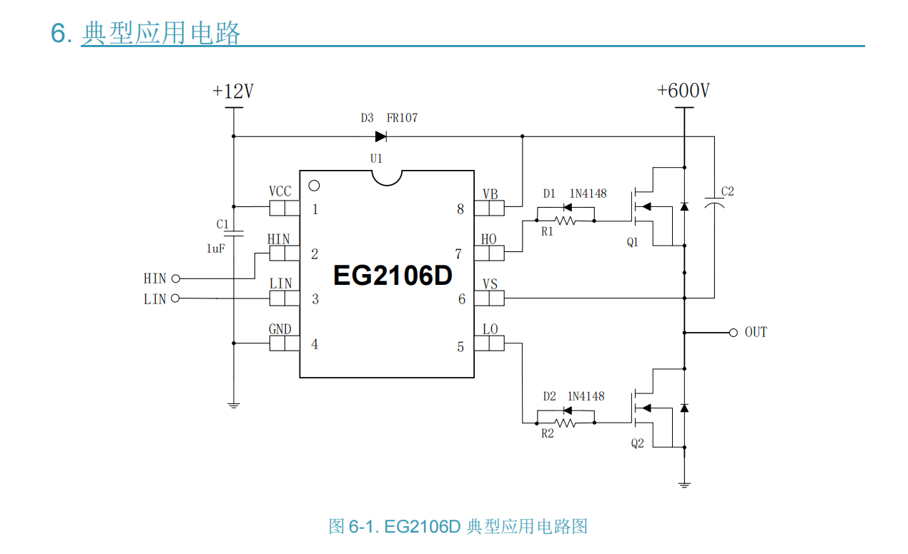 EG2106D兼容IR2106、IR2101、FAN7382、IRS2005、NCP5106半桥驱动-电源网