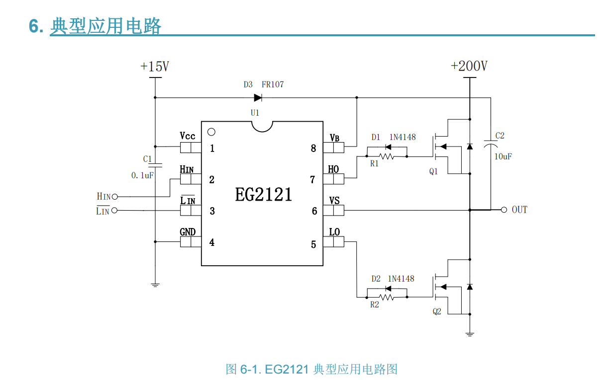 EG2121兼容FD2103、EG2131，200V半桥驱动芯片-电源网技术论坛-电源网