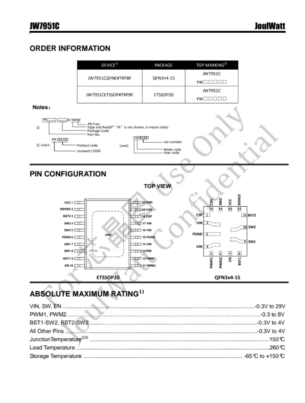 杰华特无线充全桥IC JW7951C-电源网