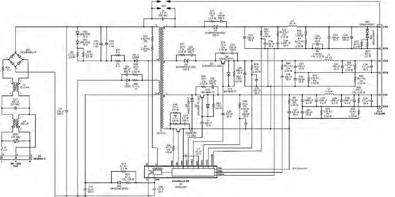 62w多路输出 Flyback电源设计-电源网