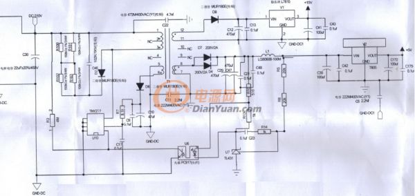 TNY277设计的两路开关电源-电源网