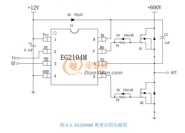 高压MOS驱动EG2104完美代替IR2104-电源网技术论坛-电源网
