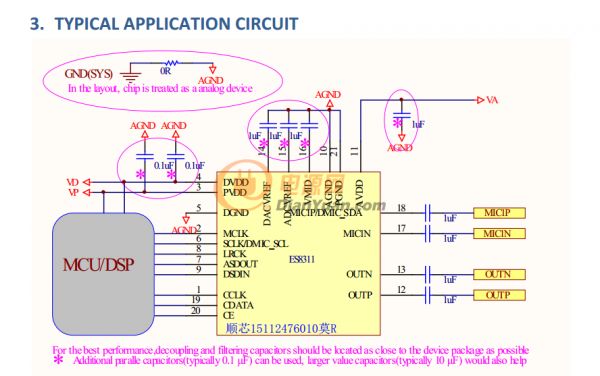 ES8311/ES8374 应用方案及参考设计平台-电源网