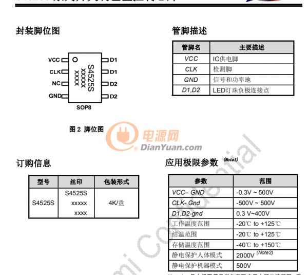 新品首发 芯飞凌S4525S 系列开关调色温控制芯片 （原S4425升级版本）-电源网